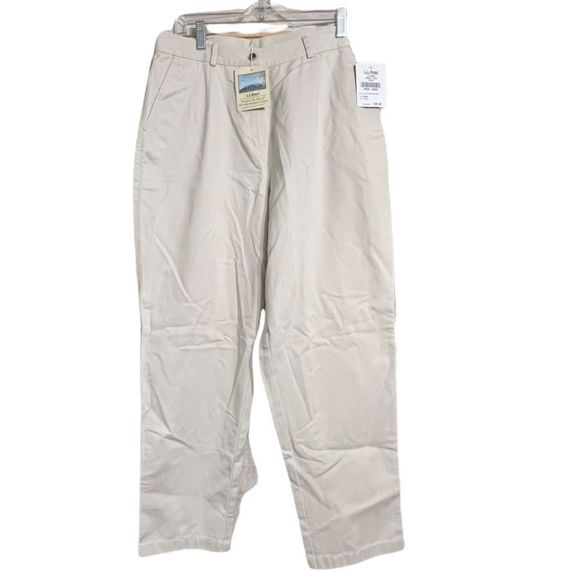 L.L. Bean | Pants & Jumpsuits | Llbean Khaki Wrinklefree Bayside Pants ...